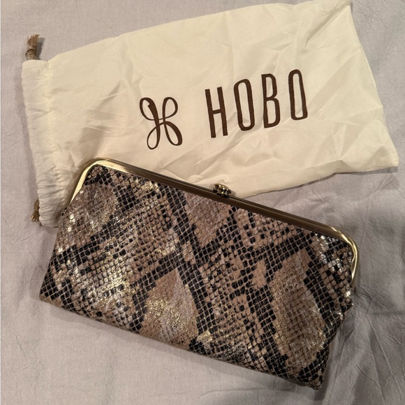 HOBO | Bags | Hobo Liquid Gold Metallic Snakeskin Clutch | Poshmark